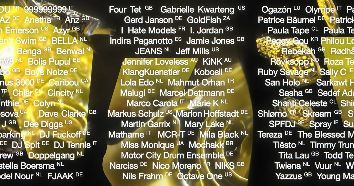 First wave of artists for ADE 2024 — ADE