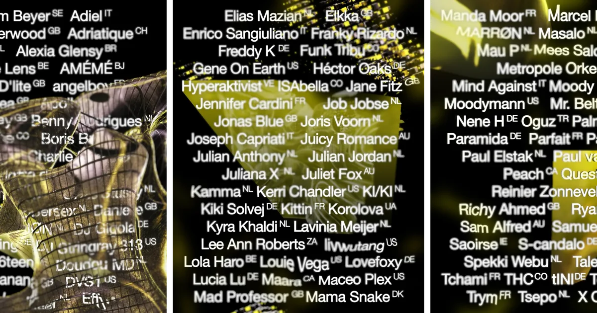 Second wave of artists for ADE 2024 revealed — ADE